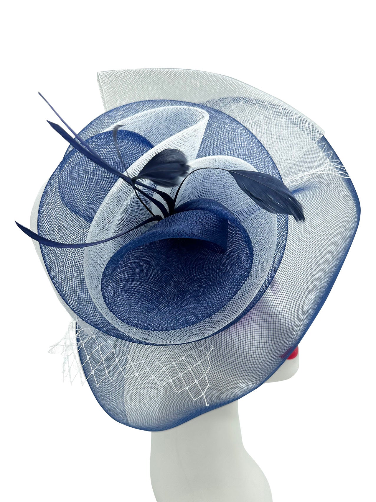 FT3145 Spiral Twirled Duo Tone Sinamay Fascinator – A & B Fashion ...